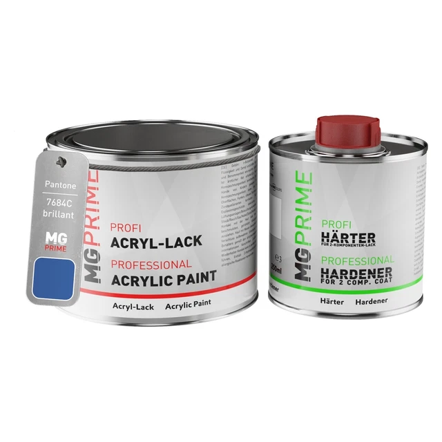 PANTONE 7684C BLUE Peinture acrylique brillante Pot de 0,75 litre ...