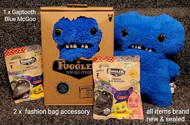 FUGGLER GAPTOOTH MCGOO Blue + 2 X Fashion Bag Accessory £16.15 ...