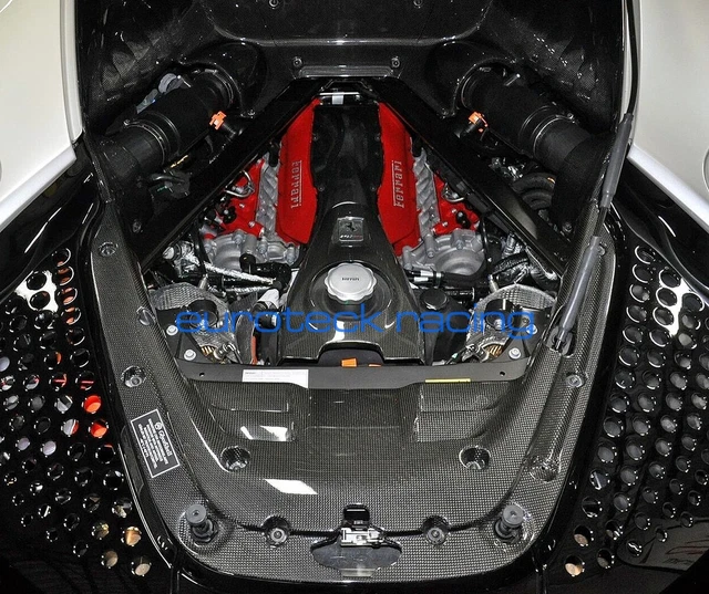 FERRARI SF90 CARBON Fiber Complete Engine Bay Set 5pc. $7,399.00 - PicClick