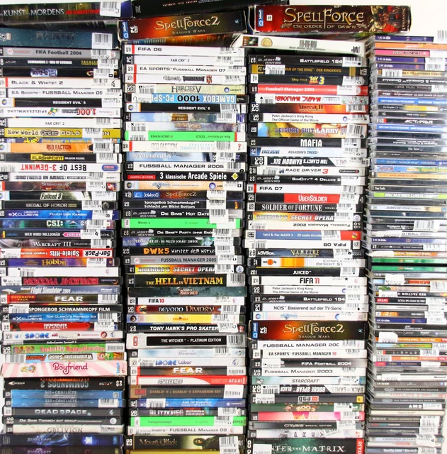PC DVD CD Spiele Klassiker Sammlung Konvolut Spielesammlung 50 Stück ...