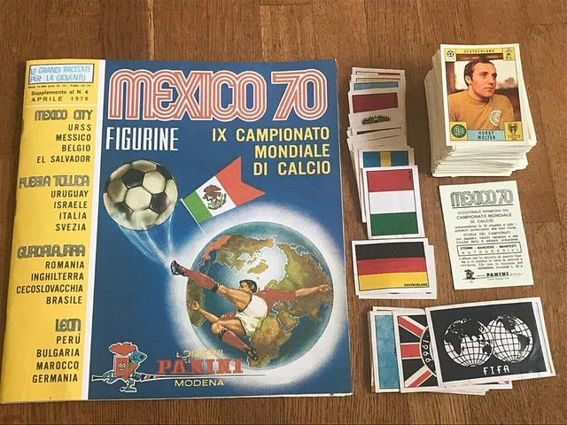 MEXICO 70 PANINI Empty Album + COMPLETE Card Set sticker wc wm cup 1970 ...