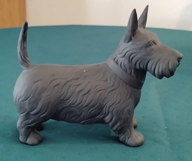 VERY RARE WEDGWOOD Black Basalt Scottie Dog £204.14 - PicClick UK