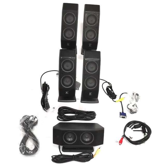 LOGITECH X-540 5.1 Satellite Speakers x5 RMF29-RH £7.99 - PicClick UK
