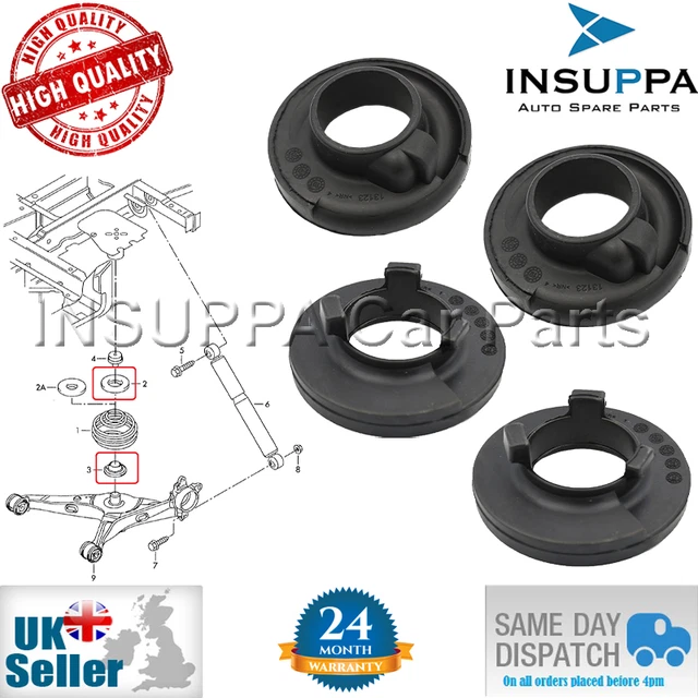 REAR UPPER AND Lower Spring Mount Pad Set For VW Transporter MK5 T5 ...
