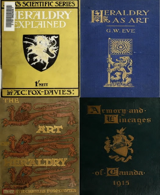 HERALDRY FAMILY CRESTS Emblems Shield Genealogy - 161 Old Rare Books On ...