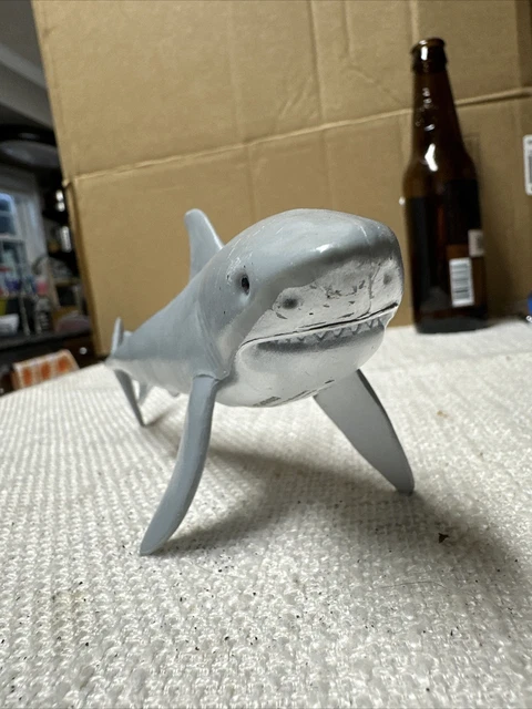 8” GREAT WHITE Shark Megalodon Meg Model Figure Jaws Ocean Animal Toy ...