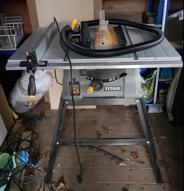 TITAN TABLE SAW - TTB763TAS - 1500w Table Saw 240v £80.00 - PicClick UK