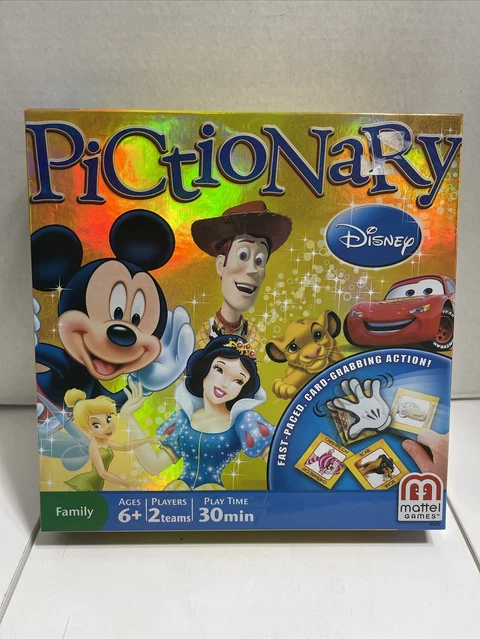 MATTEL PICTIONARY DISNEY Family Board Game Complete Lightly Used In ...