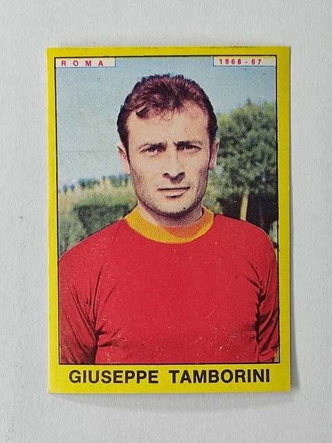 FIGURINA CALCIATORI PANINI 1966/67 Tamborini Roma Ottima Mai Attaccata ...