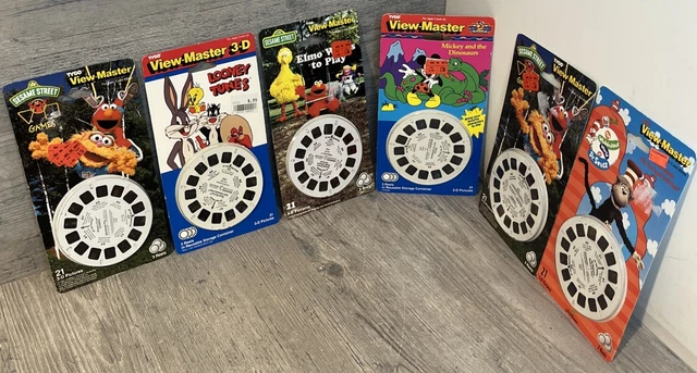 TYCO VIEW-MASTER SESAME Street Dr Seuss Mickey Mouse Looney Tunes ...