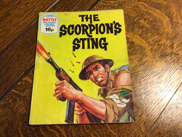 VINTAGE BATTLE PICTURE Library No. 1359 Comic Book The Scorpion Sting ...