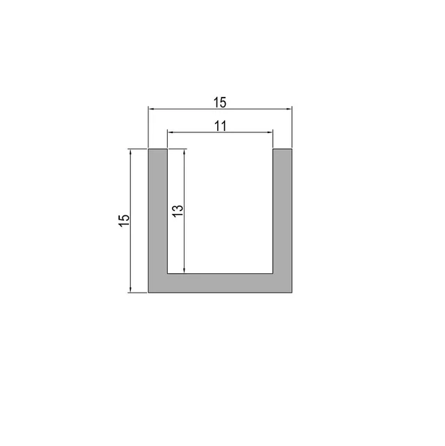 ALUMINIUM U-PROFIL ALU - Schiene Stange Aluprofil Kasten Kanal 10 - 110 ...