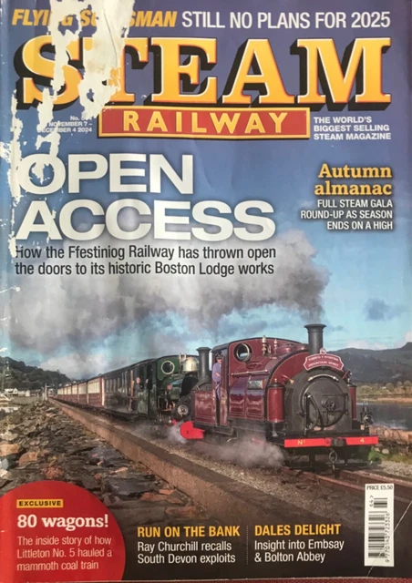 BACK ISSUE: STEAM Railway Magazine: No. 563: 2024-11: November. £2.02 ...