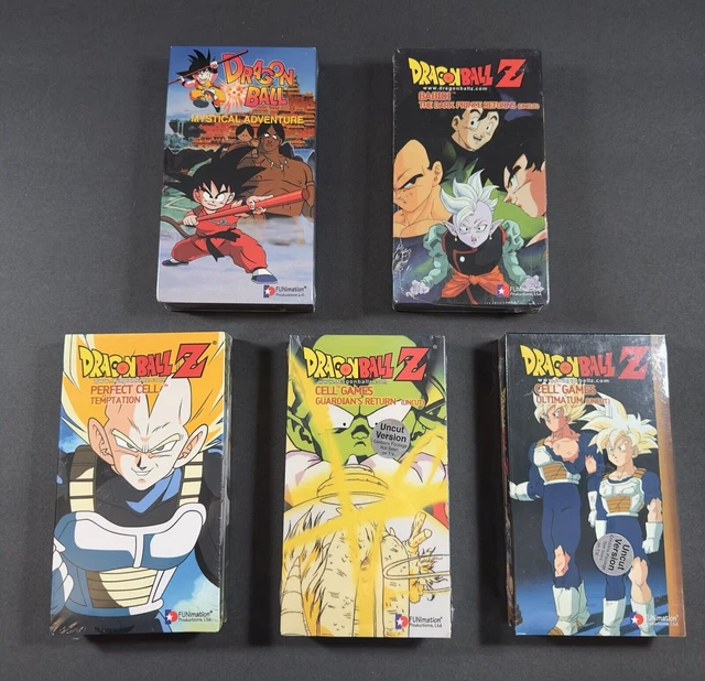 DRAGON BALL Z: Cell Games Uncut VHS (5) Tape Lot All New Sealed Vintage ...