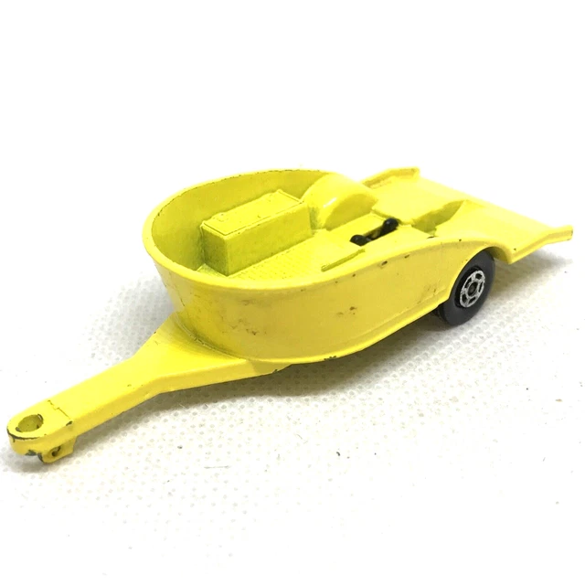 LESNEY MATCHBOX SUPERFAST No.38 Honda Motorcycle Trailer 1967 Yellow ...