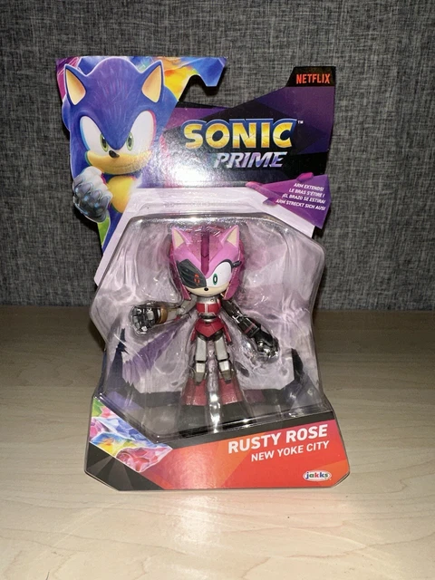 SONIC PRIME NETFLIX Rusty Rose New Yoke City 13cm Figure BRAND NEW £24. ...
