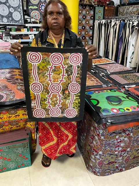 SHARON BUTCHER NAPANANGKA Aboriginal Artist BUSH SEEDS & WATER HOLES ...
