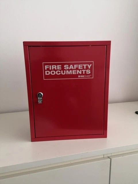 METAL STORAGE CABINET with Hasp lock for Fire Safety Documents £20.00 ...
