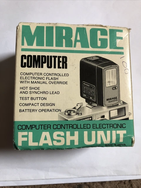 VINTAGE!!! MIRAGE COMPUTER FLASH UNIT... Made In JAPAN £21.00 - PicClick UK
