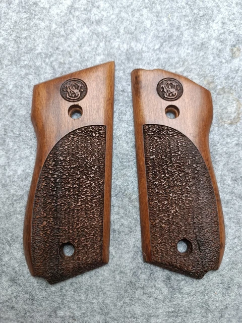 SMİTH WESSON MODEL 39-52-439-539 639 Walnut Wood Grip Set £36.12 ...