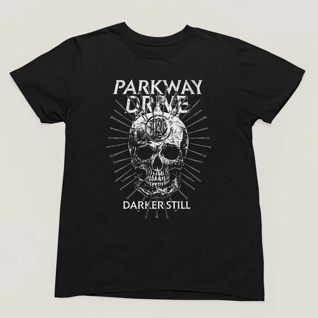 PARKWAY DRIVE DARKER Still Skull Metalcore Band Graphic - Men's & Women ...