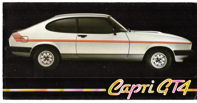 FORD CAPRI GT4 1600 Mk3 Limited Edition 1980 UK Market Foldout Sales ...