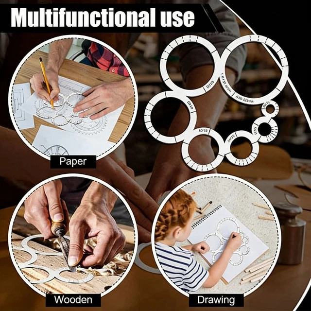 LEATHER CUTTING GAUGE Round Cutting Ruler for Accurate Circular ...
