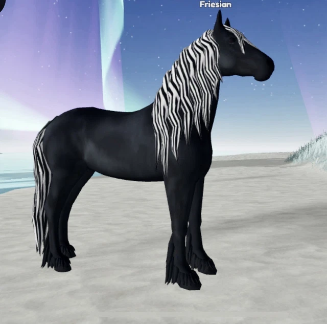 WILD HORSE ISLANDS 🌸 IUH Black Zebra Perfect Fri Friesian 🌸 £186.83 ...