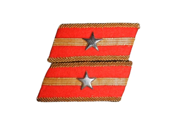 JAPANESE ARMY SECOND Lieutenant Rank Insignia Epaulets WWII IJA 202304Y ...