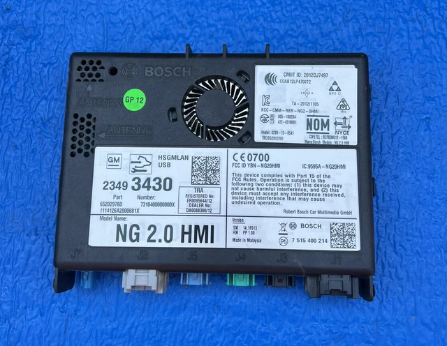 GM CHEVROLET CADILLAC NG-2.0-HMI Human Machine Interface HMI Module ...