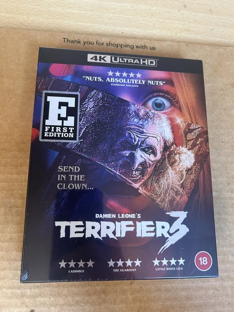 TERRIFIER 3 - Cine HMV First 4K UHD Blu Ray Limited Edition NEW ...