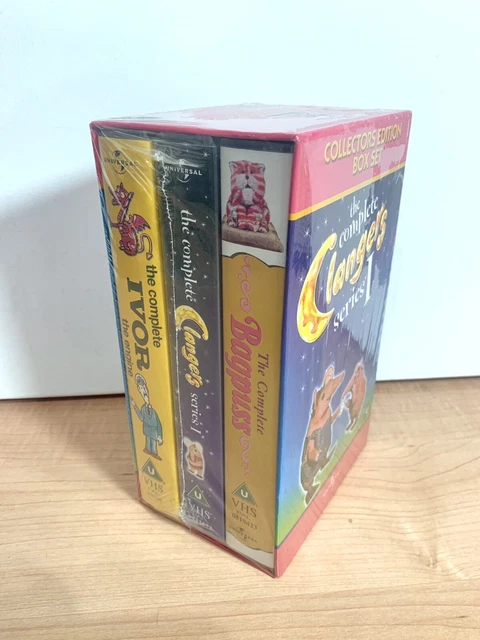 VHS COLLECTORS EDITION Box Set Clangers Bagpuss Ivor The Engine New ...