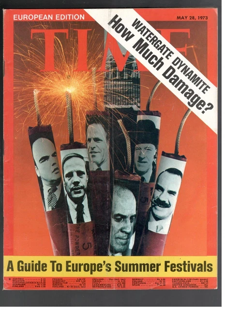 WATERGATE DYNAMITE HOW Much Damage? Time Magazine 1973 May 28 Rock ...