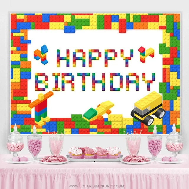 LEGO TOY BRICKS Backdrop Decor For Birthday Party $36.09 - PicClick AU