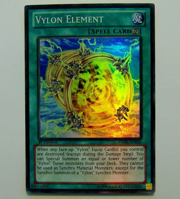 YUGIOH TRADING GAME Card Vylon Element HA06-EN026 1st Edition EUR 2,85 ...