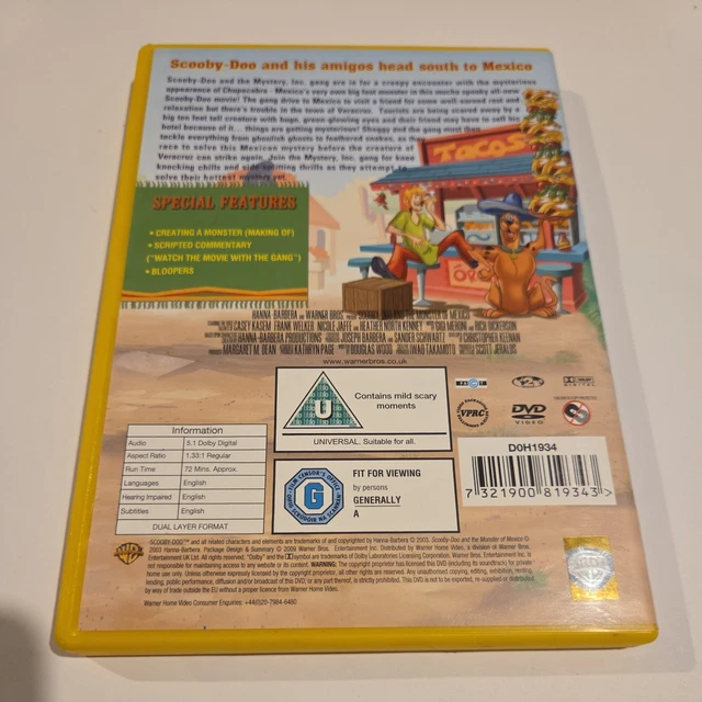 SCOOBY-DOO AND THE Monster Of Mexico (DVD, 2003) £2.02 - PicClick UK