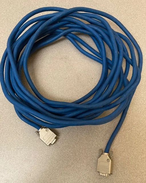 MALE TO FEMALE 15 pin SVGA Computer Monitor cable - USED - Blue - 10 ...