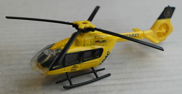 MAJORETTE EUROCOPTER EC145 Hubschrauber gelb ADAC Luftrettung Notarzt ...