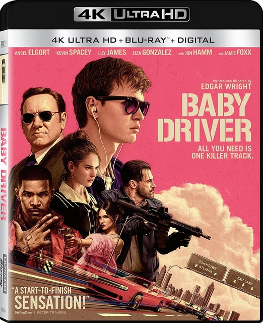 BABY DRIVER (4K UHD Blu-ray) Ansel Elgort Kevin Spacey Lily James (US IMPORT) £29.04 - PicClick UK