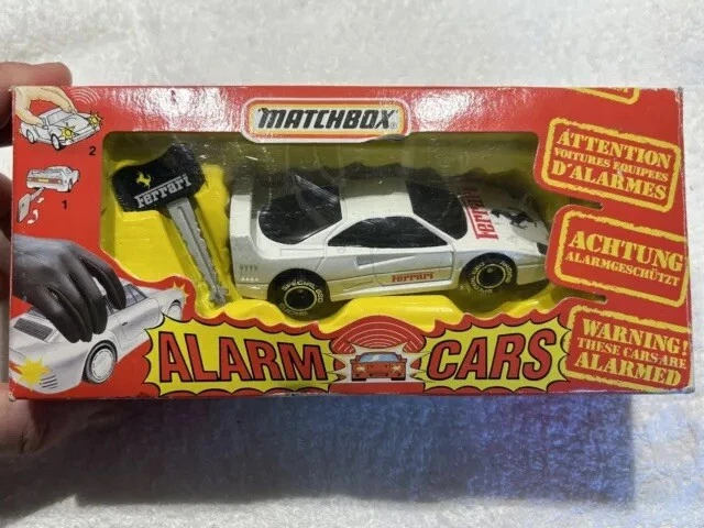 VINTAGE 90S MATCHBOX Alarm Cars Ferrari F40 Working -see Pics For Box ...
