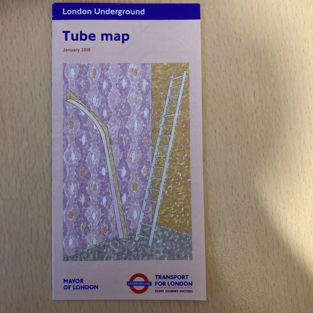 LONDON. UNDERGROUND. TUBE. Map, (. January. 2018. ) £2.30 - PicClick UK