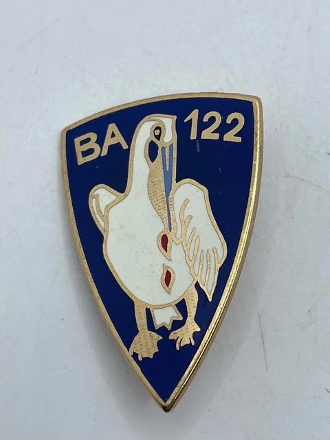 MILITARIA ANCIEN INSIGNE Ba 122 Base Aerienne 122 Chartres (28) Drago ...