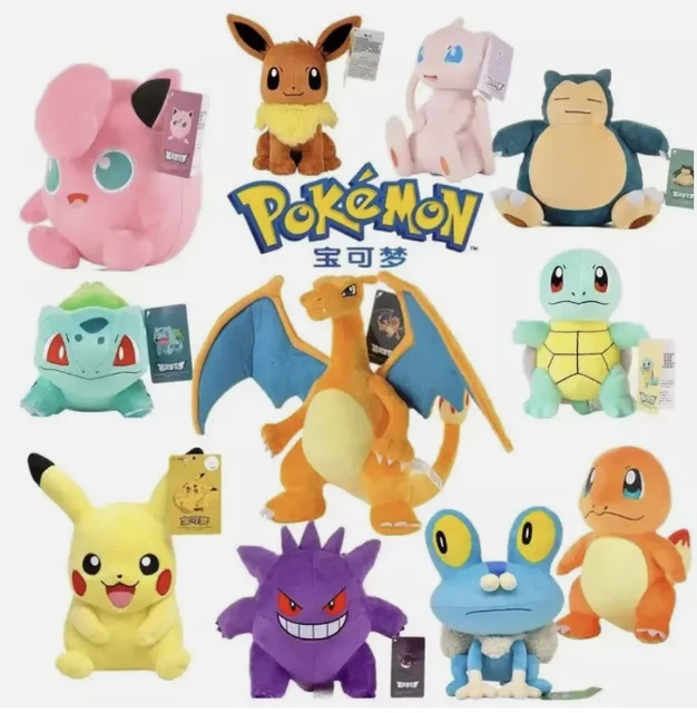 POKEMON STUFFED PLUSH toys 20-30cm 44 Styles/Characters Great for kids ...