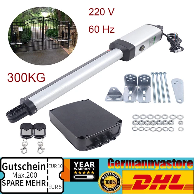 50W 300KG TORANTRIEB Flügeltor Drehtorantrieb Flügeltorantrieb Torantrieb Set EUR 242,40 ...