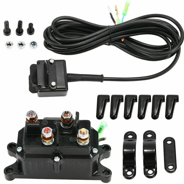 NORMALLY OPEN ATV Winch Contactor Plug-in Rocker Switch 1 Set 12V 250A ...