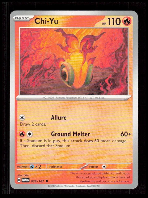 CHI-YU 039/167 SV06: Twilight Masquerade Pokemon tcg Card CB-1-9-C-11 ...