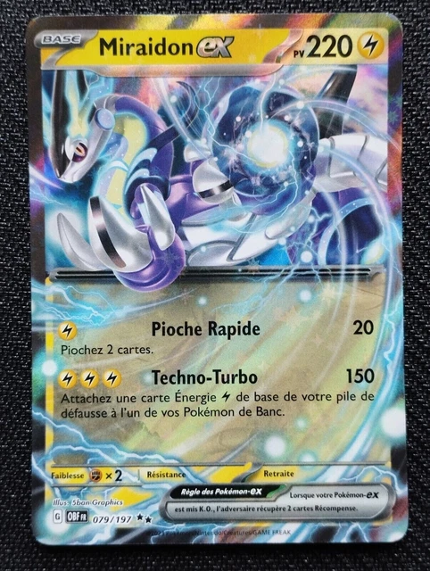 CARTE POKÉMON MIRAIDON Ex 079/197 Flammes Obsidiennes. EUR 1,00 ...