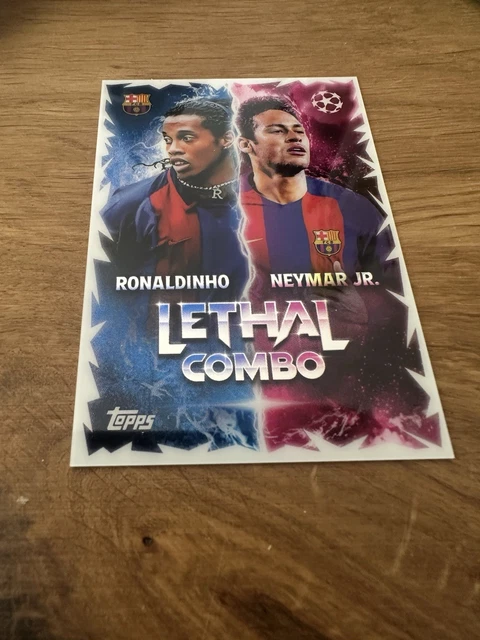 TOPPS MATCH ATTAX Champions League 2025/26 Lethal COMBO RONALDINHO ...