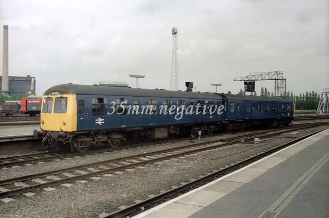 BRITISH RAIL CRAVENS 105 DIESEL MULTIPLE UNIT DONCASTER 54454 35mm NEG ...