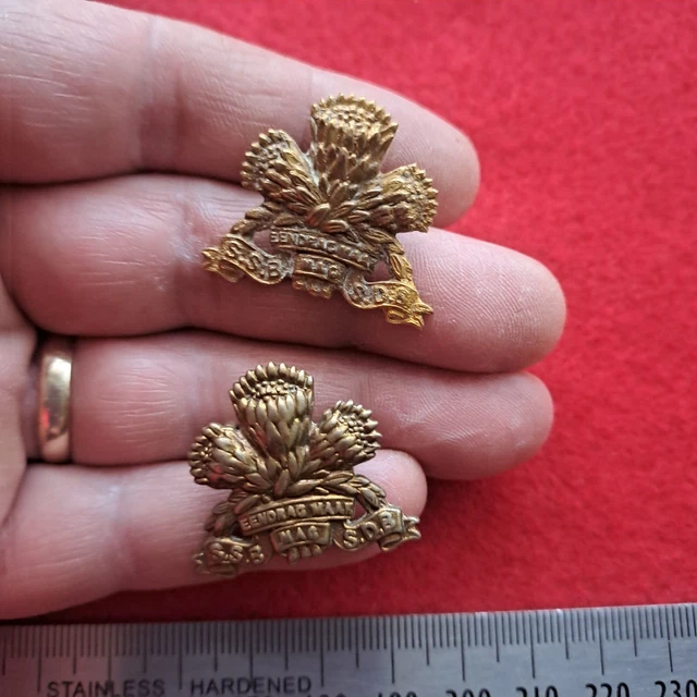 WW2 SOUTH AFRICAN SSB Special Service Battalion Armoured Car Reg Collar ...